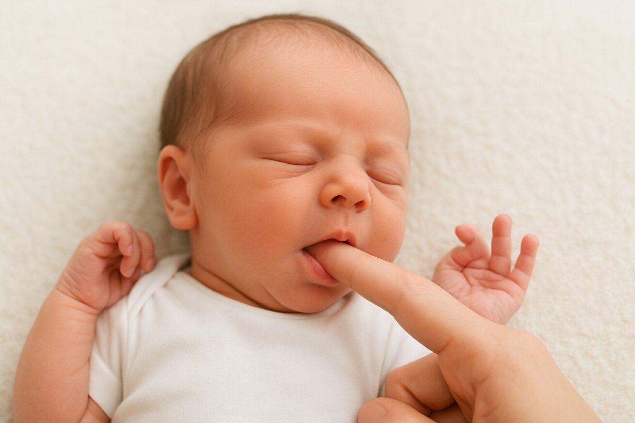Les réflexes du nouveau-né en séance photo